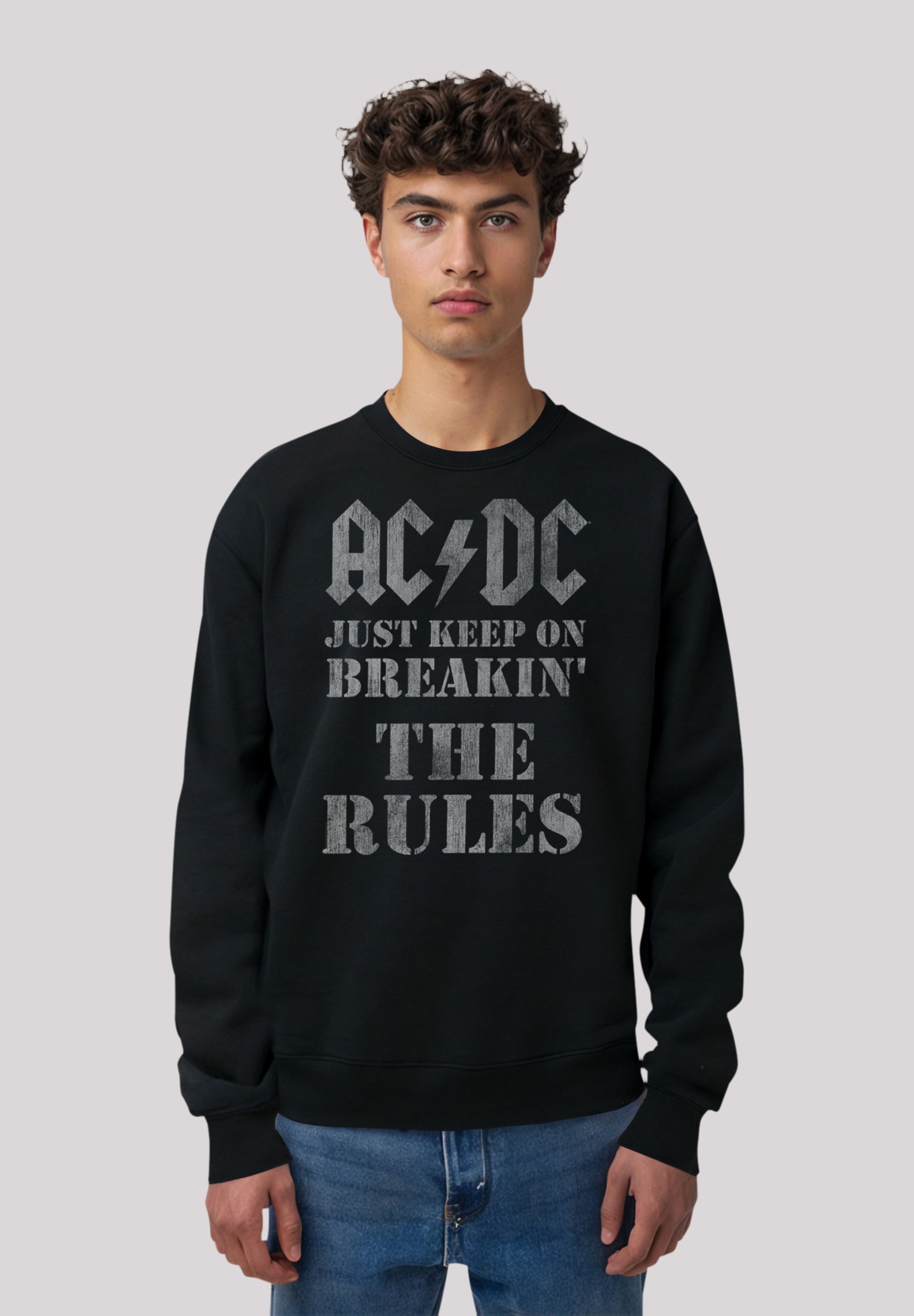 F4NT4STIC Sweatshirt »AC/DC Just Keep On Breaking The Rules«, Premium ...
