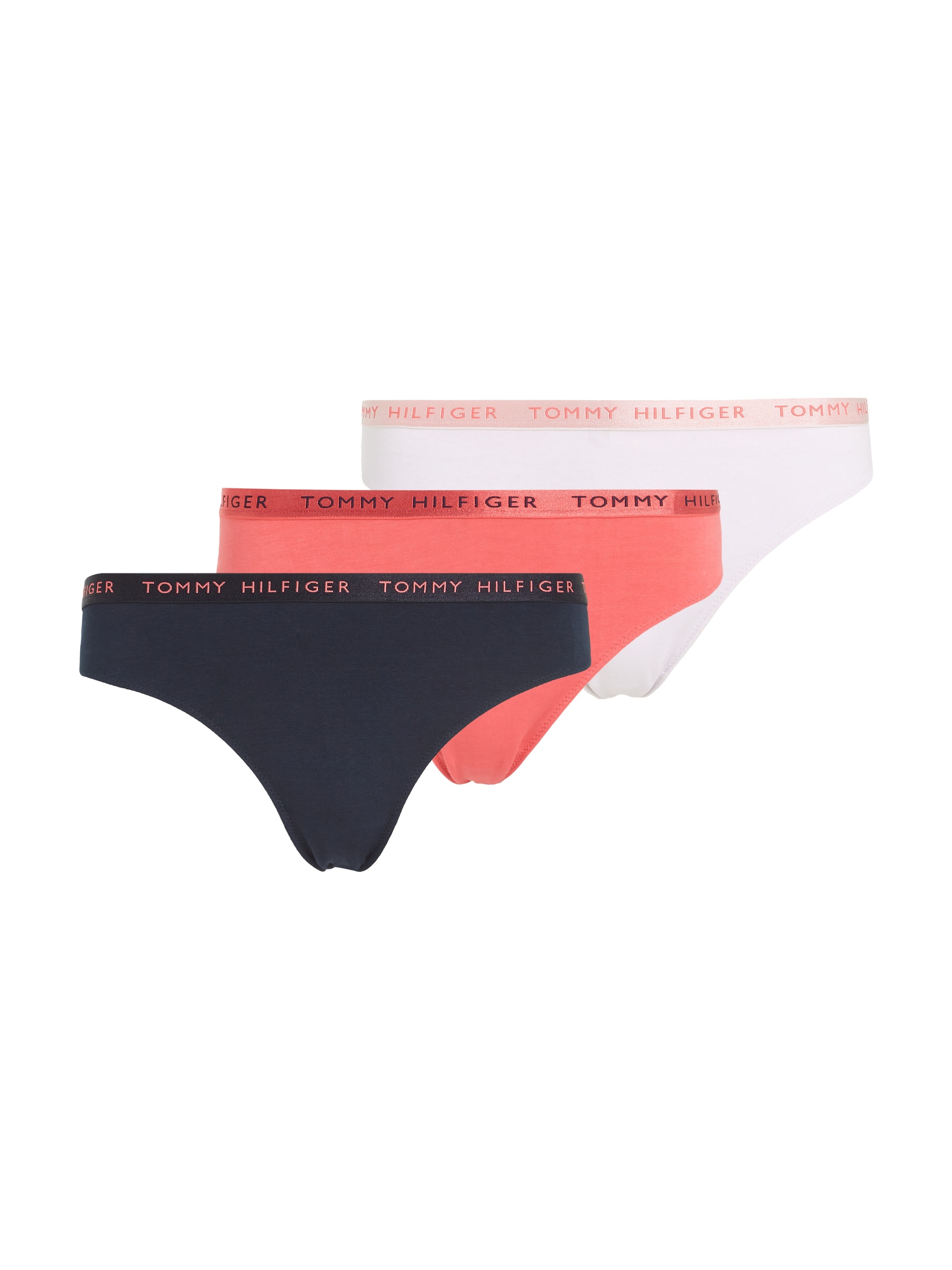 Tommy Hilfiger Underwear Slip SHINE 3 PACK THONG GIFTING Packung 3er Pack mit Tommy Hilfiger Logobund bestellen BAUR