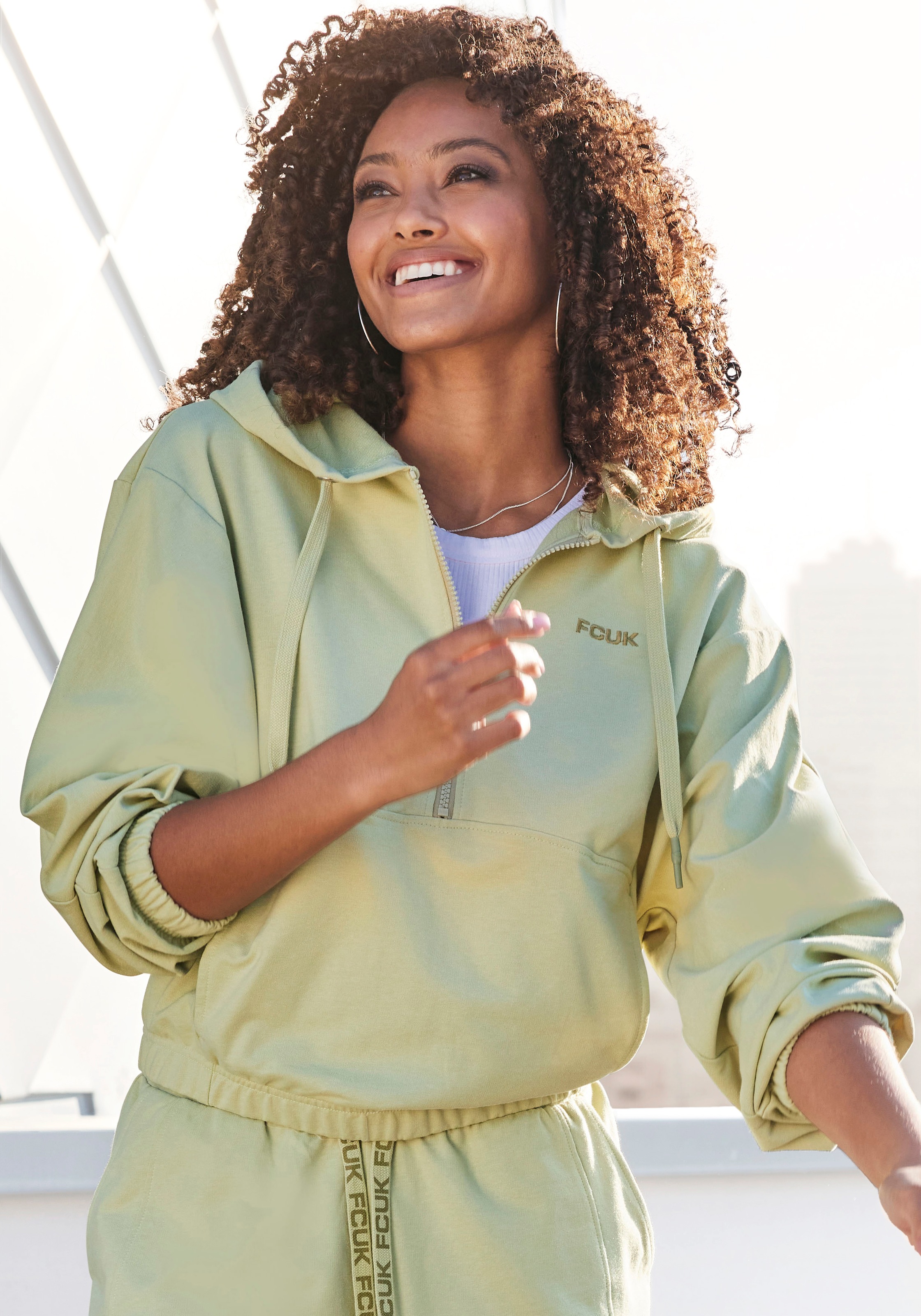 FCUK Hoodie, (1 tlg.), Loungeanzug | BAUR