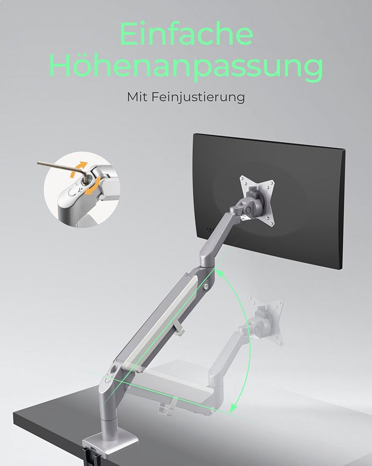 Raidsonic Monitor-Halterung »ICY BOX Ständer mit Tischhalterung für ...