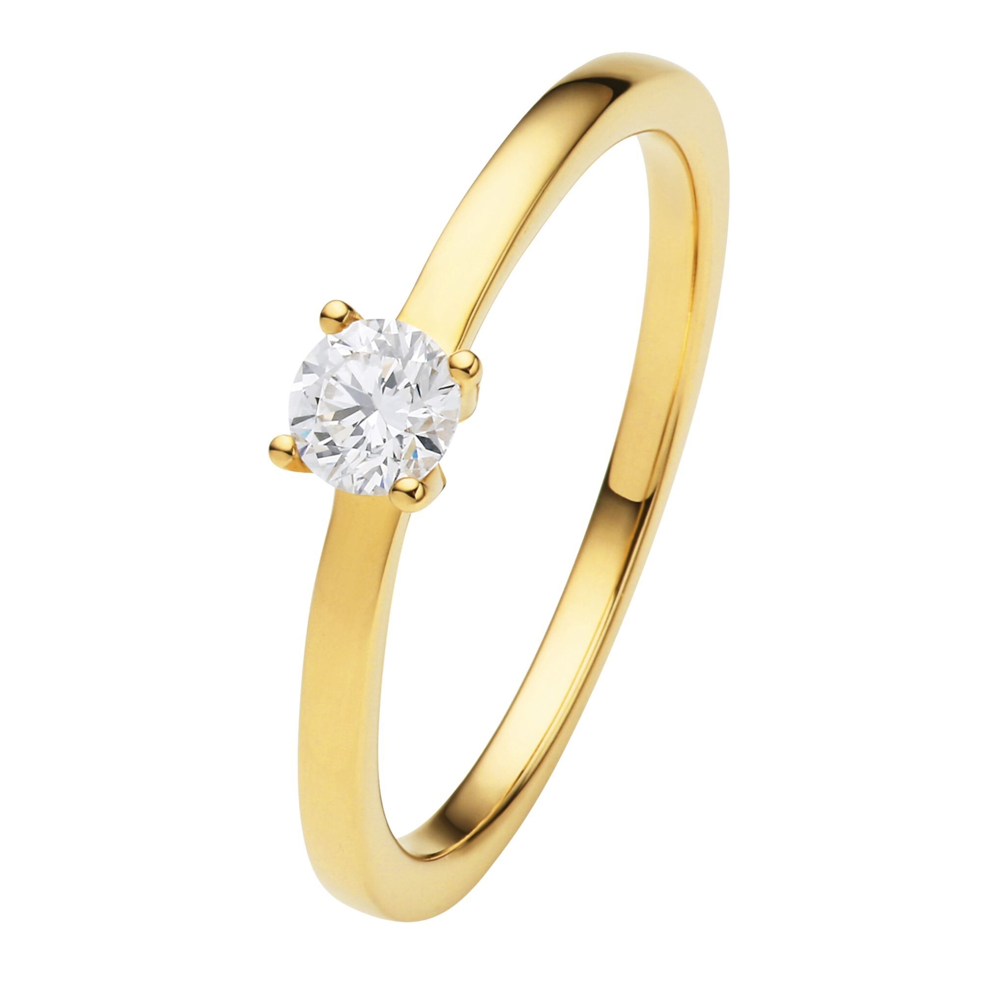 ONE ELEMENT Diamantring »0.25 ct Diamant Brillant Ring aus 585 Gelbgold«, perfekt als Geschenk ...