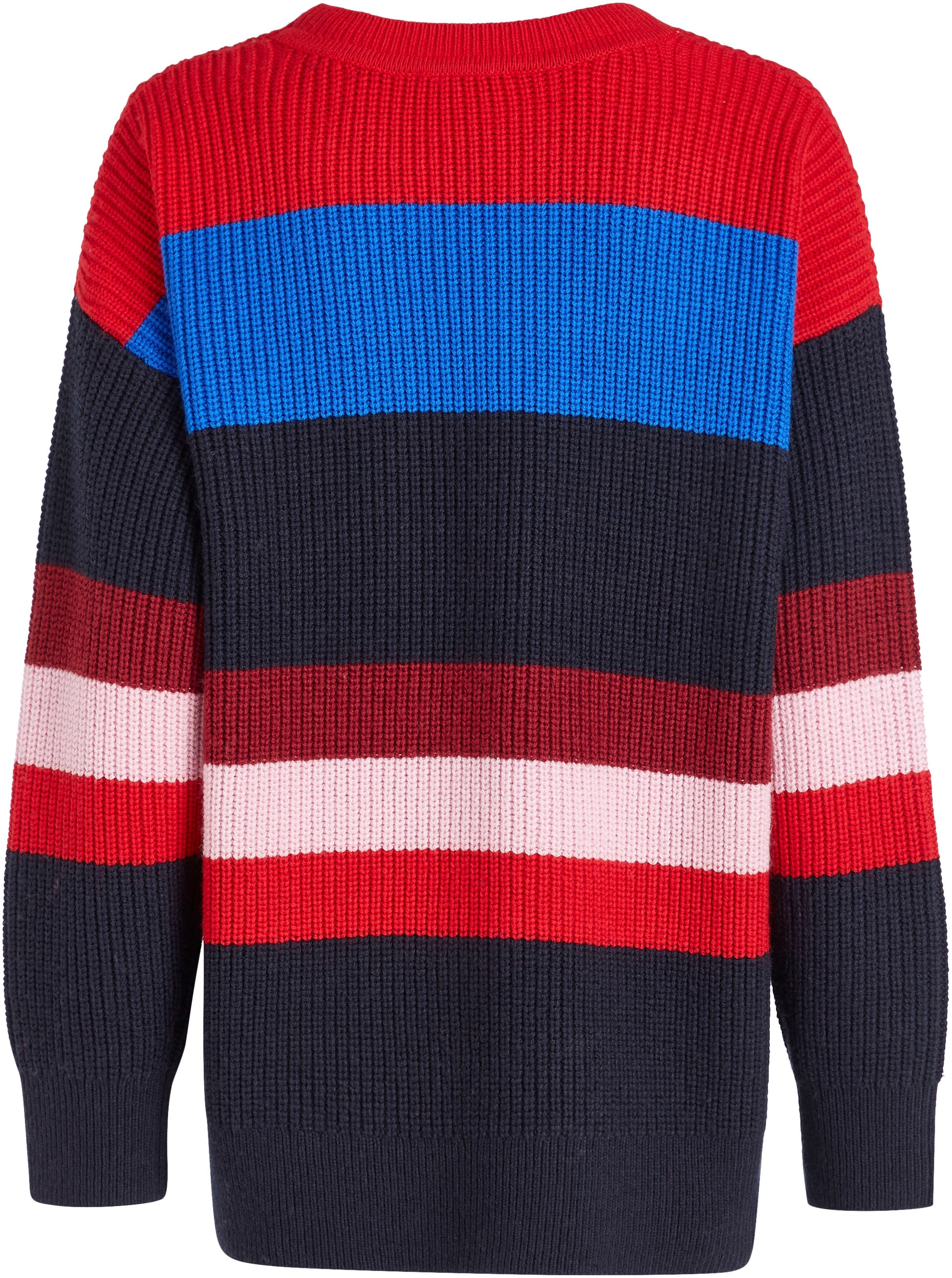Tommy Hilfiger Strickpullover Vibrant Stripe C Nk Sweater« Mit
