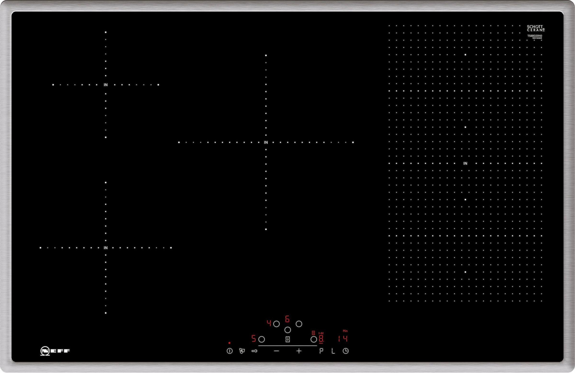 Black Friday NEFF Flex-Induktions-Kochfeld von SCHOTT CERAN® »T58BD20N0«, T58BD20N0, mit ...