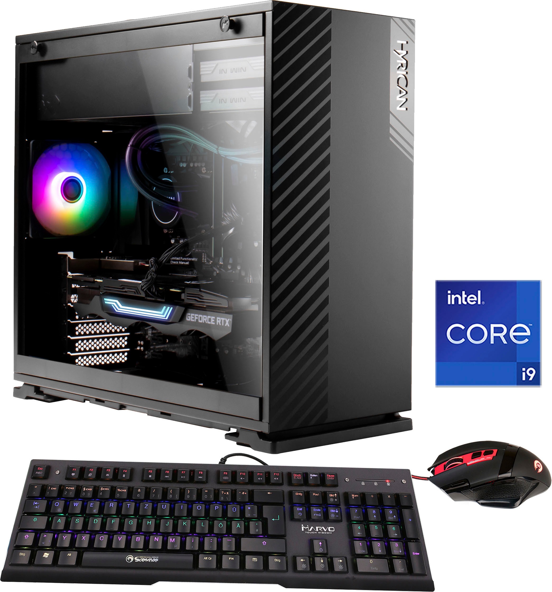 Hyrican Gaming-PC »Alpha 6675«, Gaming-Maus und Tastatur mit RGB ...