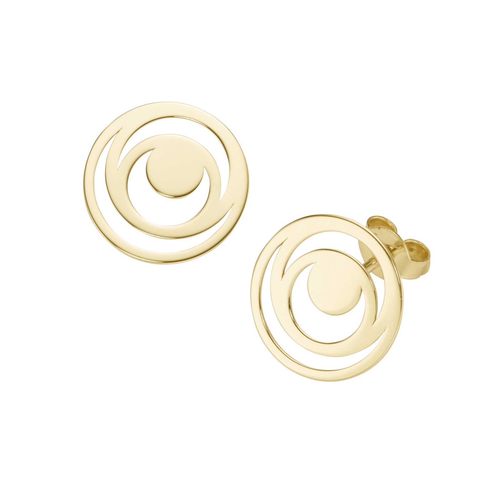 Luigi Merano Paar Ohrstecker »mit Cut-Out-Muster, Gold 375« bestellen | BAUR