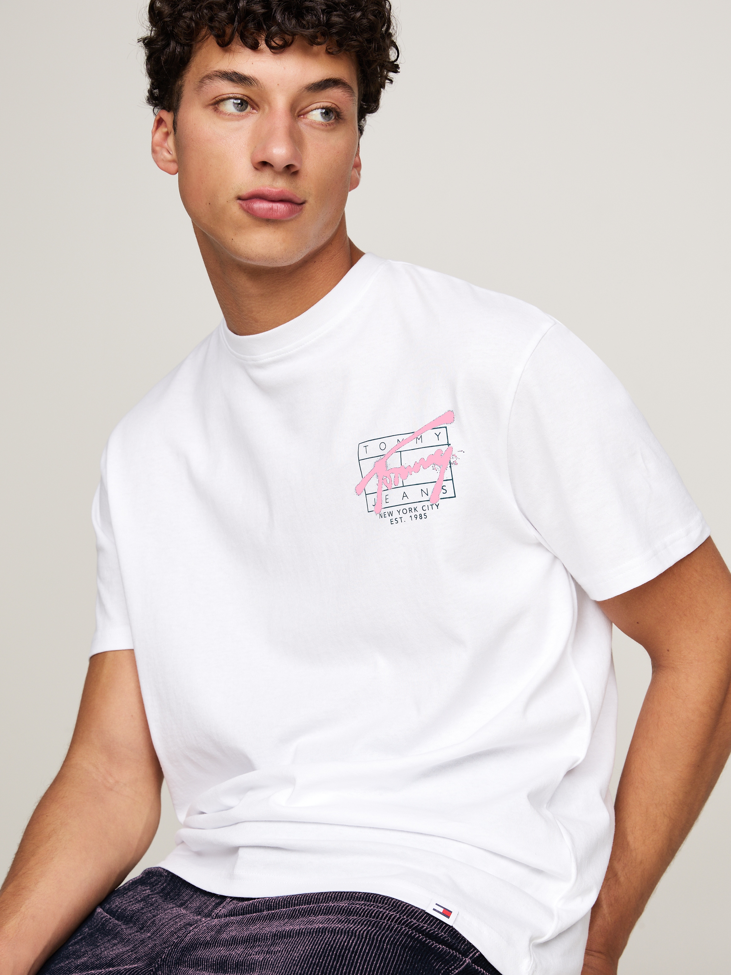 Tommy Jeans T Shirt TJM REG SPRAY TEE SS EXT mit groBem Ruckenprint kaufen BAUR