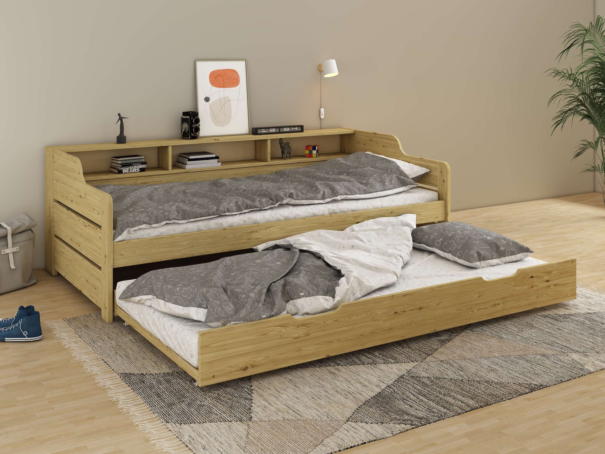 Home affaire Daybett »"REETE1", Stauraum, Funktionsbett, Kinderbett ...