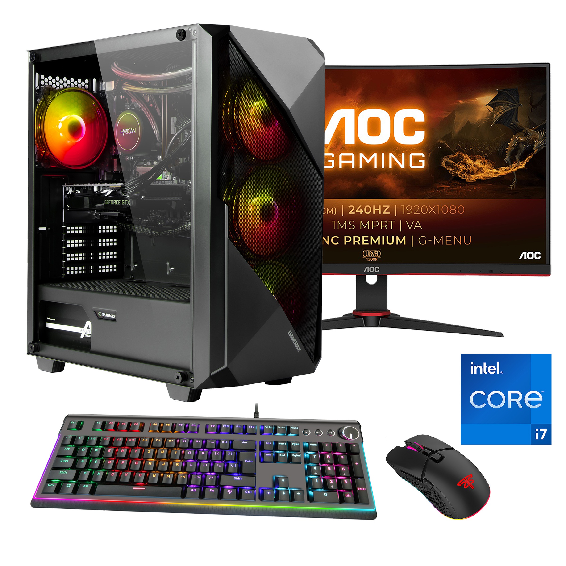 Hyrican Gaming-PC-Komplettsystem »Striker SET02370«, inklusive 27 ...
