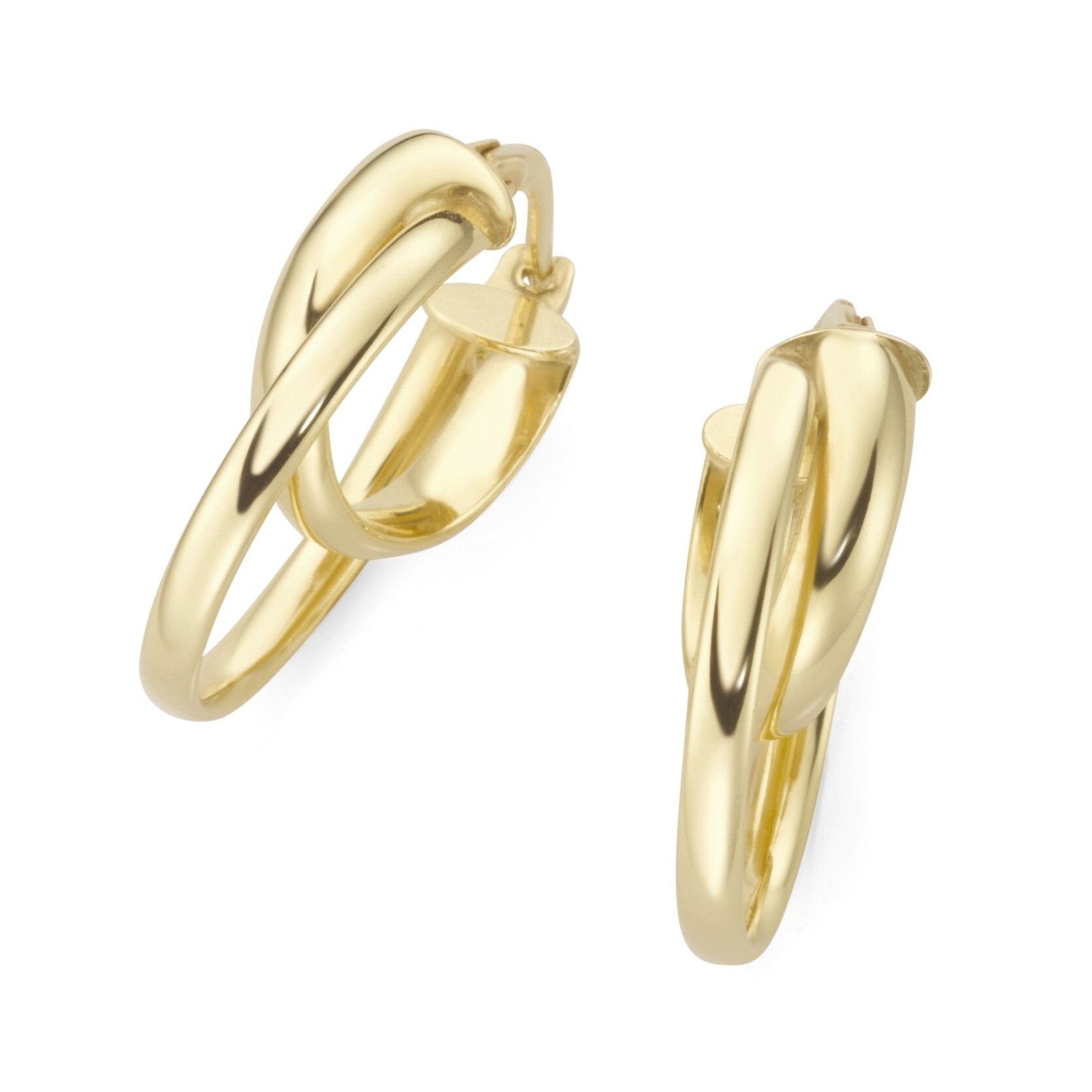 Luigi Merano Paar Creolen »verschlungen, 2-reihig Gold 375« kaufen | BAUR