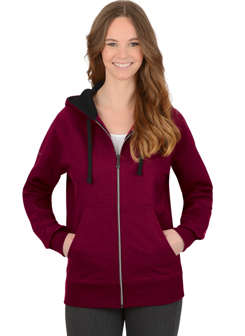 Trigema Sweatjacke mit Kapuze mit Bündchen online kaufen | BAUR