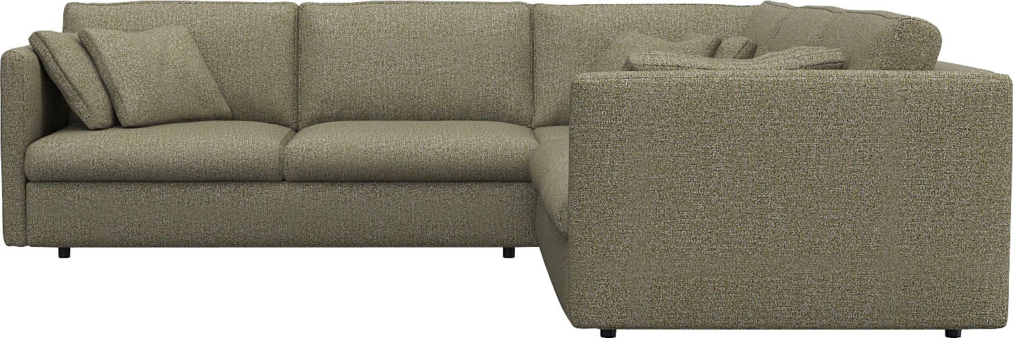 FLEXLUX Ecksofa »Lovane gleichschenklig, bequem und komfortabel«, Weich & anschmiegsam, große ...