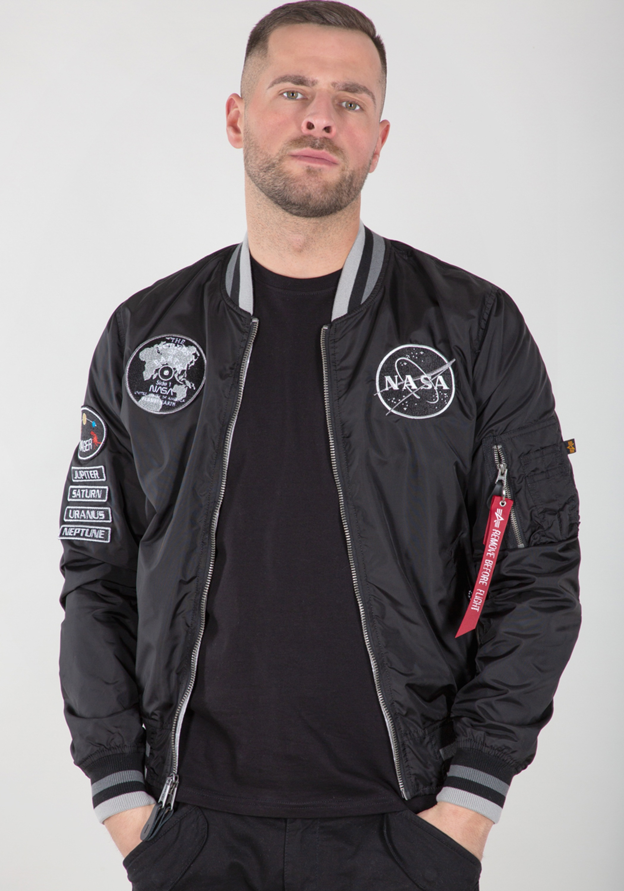 Alpha Industries Bomberjacke »Alpha Industries Men - Bomber Jackets MA-1 NASA Voyager Rev ...
