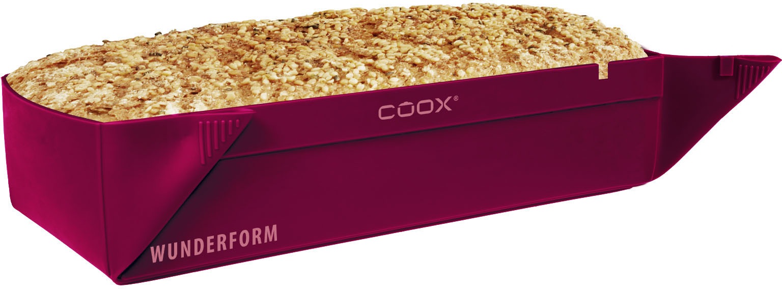coox Backform »WUNDERFORM Gr. L«, 1. faltbare Backform, nach dem Backen ...