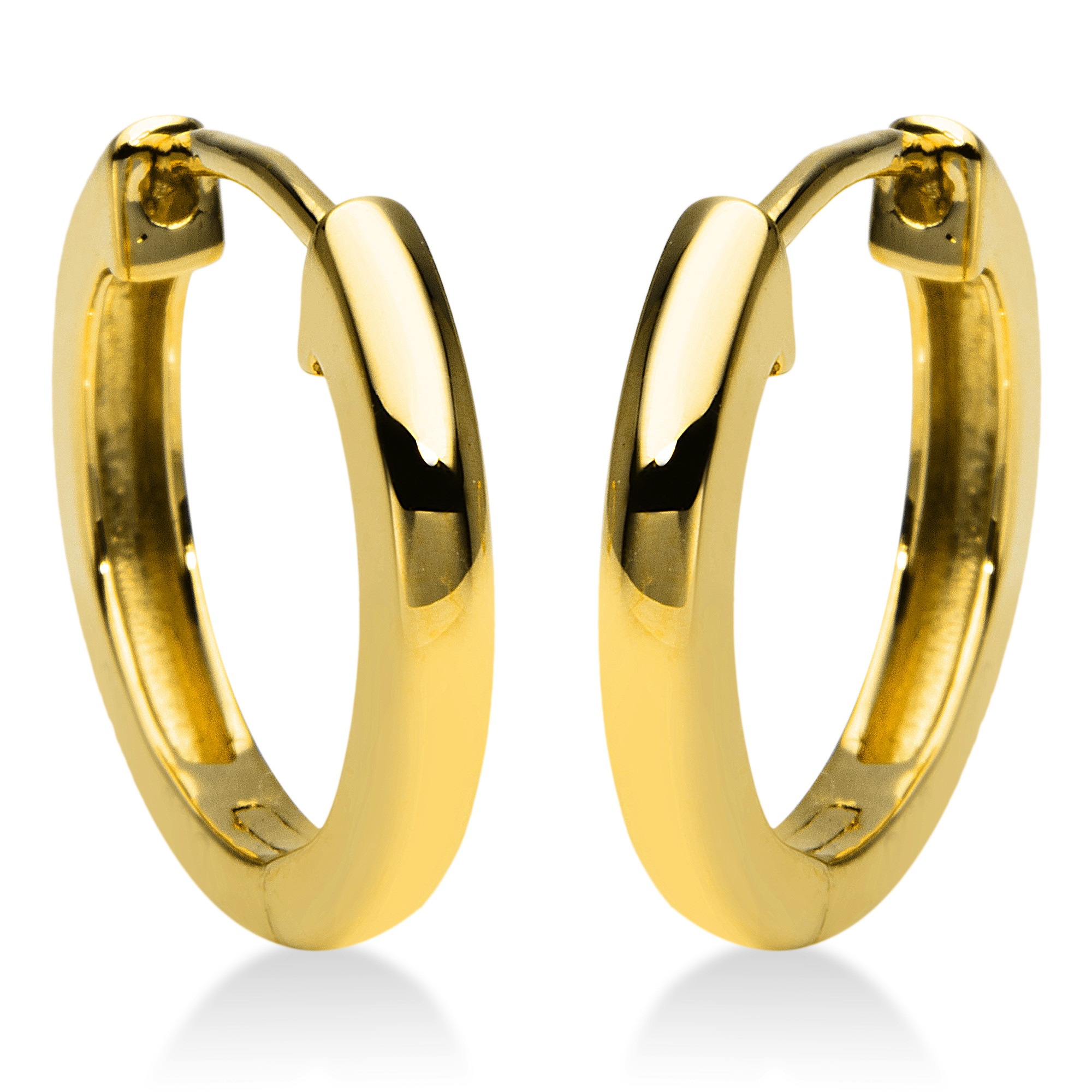 Vivance Paar Creolen »750 Gelbgold Gold Ohrringe / Creolen« kaufen | BAUR