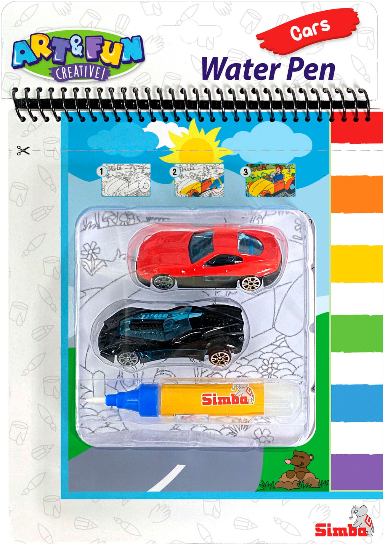 SIMBA Kreativset »Art & Fun XL Water Pen Cars Malbuch« | BAUR