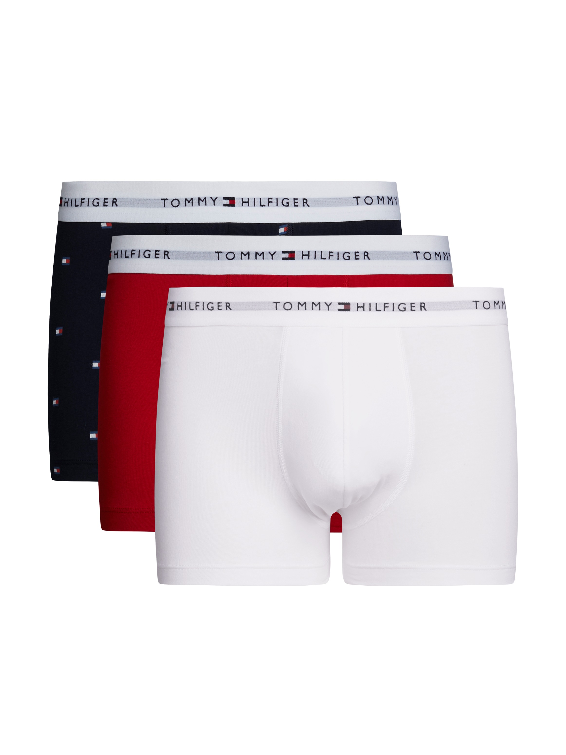 Tommy Hilfiger Underwear Trunk 3P TRUNK PRINT Packung 3 St. 3er Pack mit Tommy Hilfiger Logo Elastikbund Signature Kollektion online kaufen BAUR