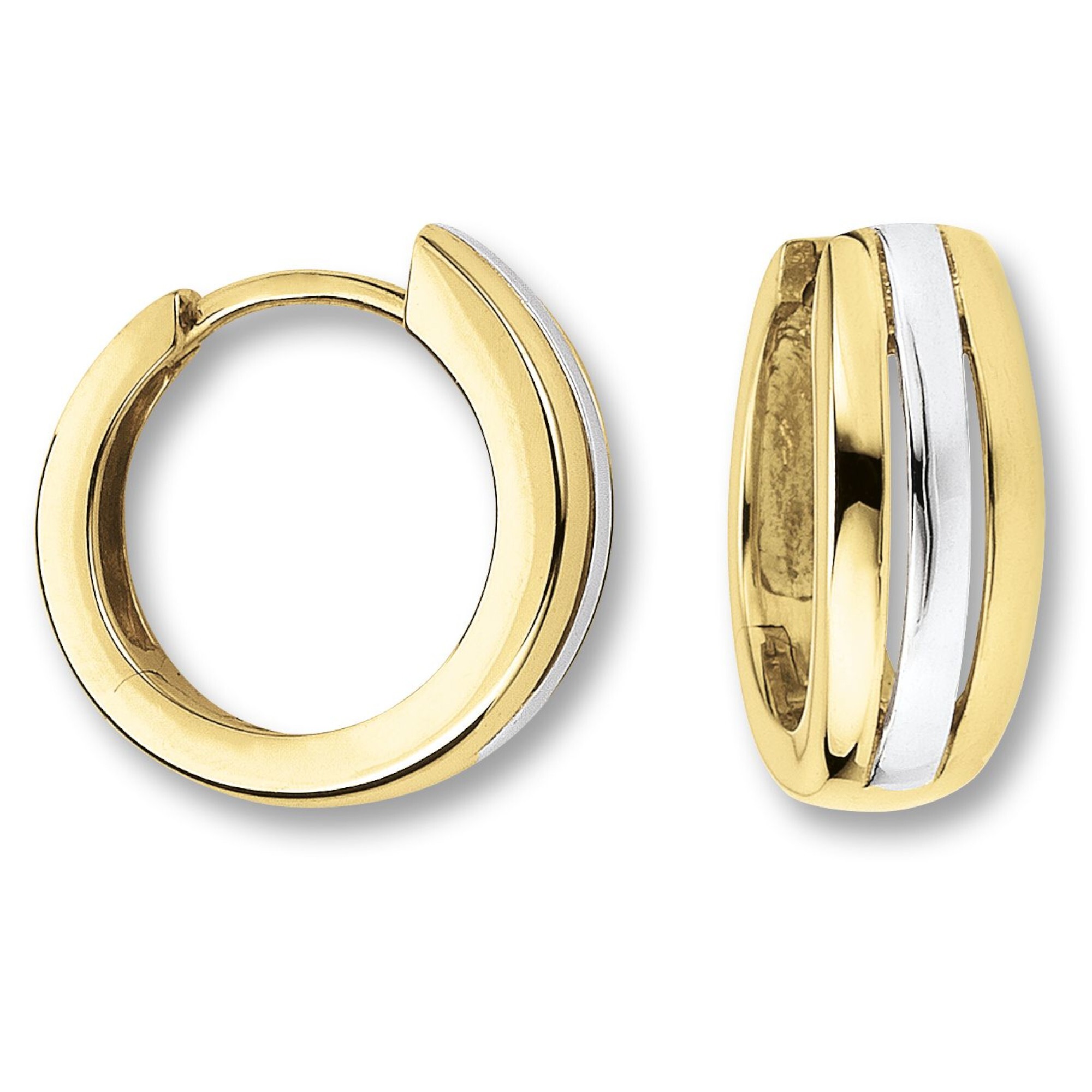 Black Friday ONE ELEMENT Paar Creolen »Ohrringe Creolen aus 333 Gelbgold«, Damen Gold Schmuck | BAUR