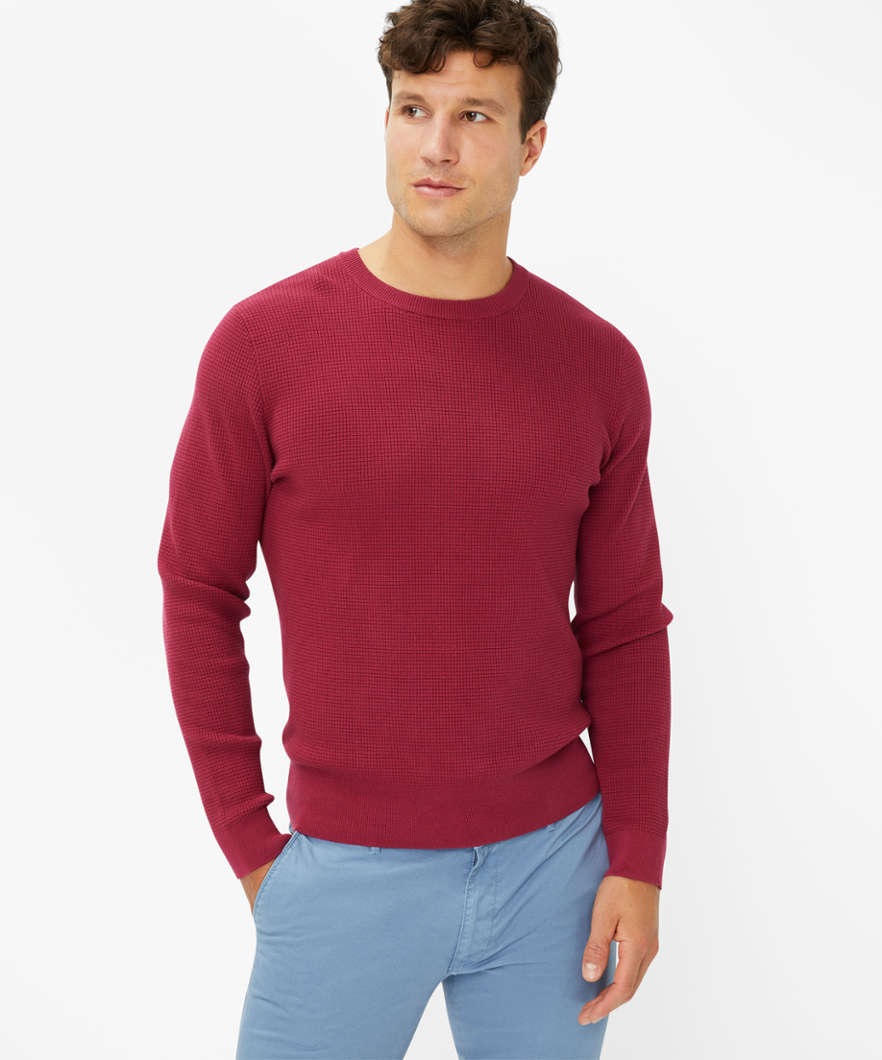 Brax Rundhalspullover »Style RICK« für | BAUR