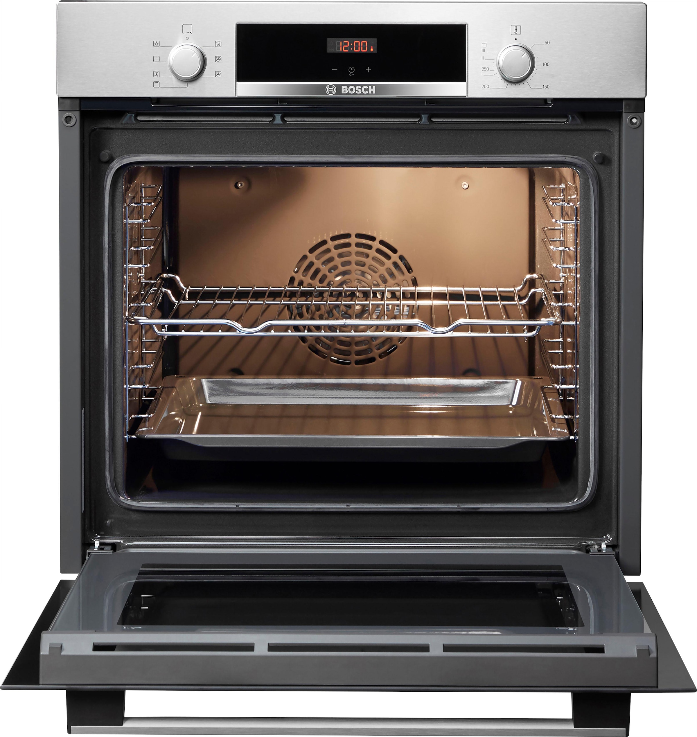 BOSCH Einbaubackofen 4 »HBA533BS1«, mit Teleskopauszug nachrüstbar ...