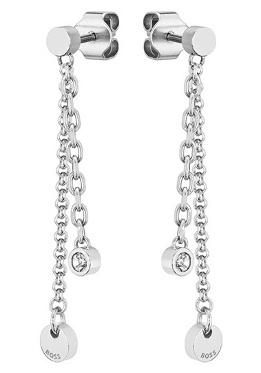 BOSS Paar Ohrstecker »Schmuck Edelstahl Ohrschmuck Ohrringe IRIS«, mit ...