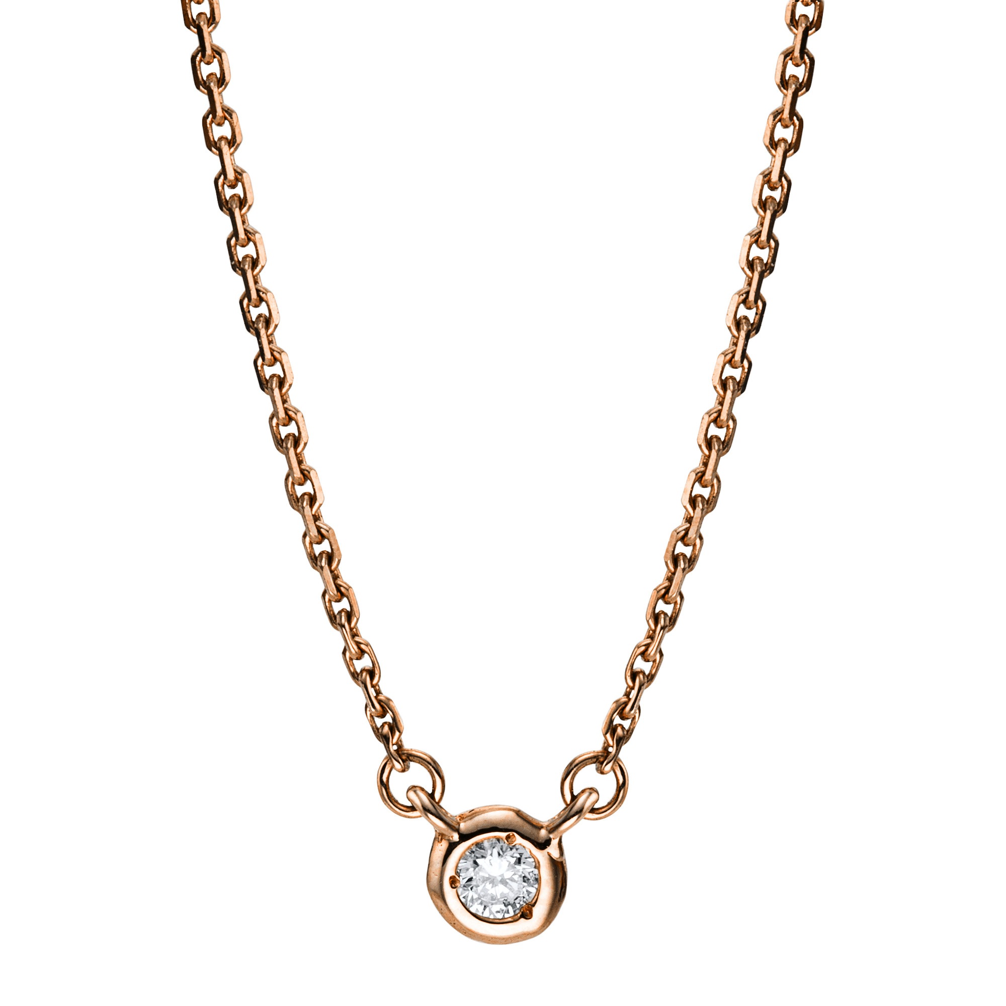 Vivance Kette mit Anhänger »750 Rotgold Gold Halskette Collier«, 750 ...