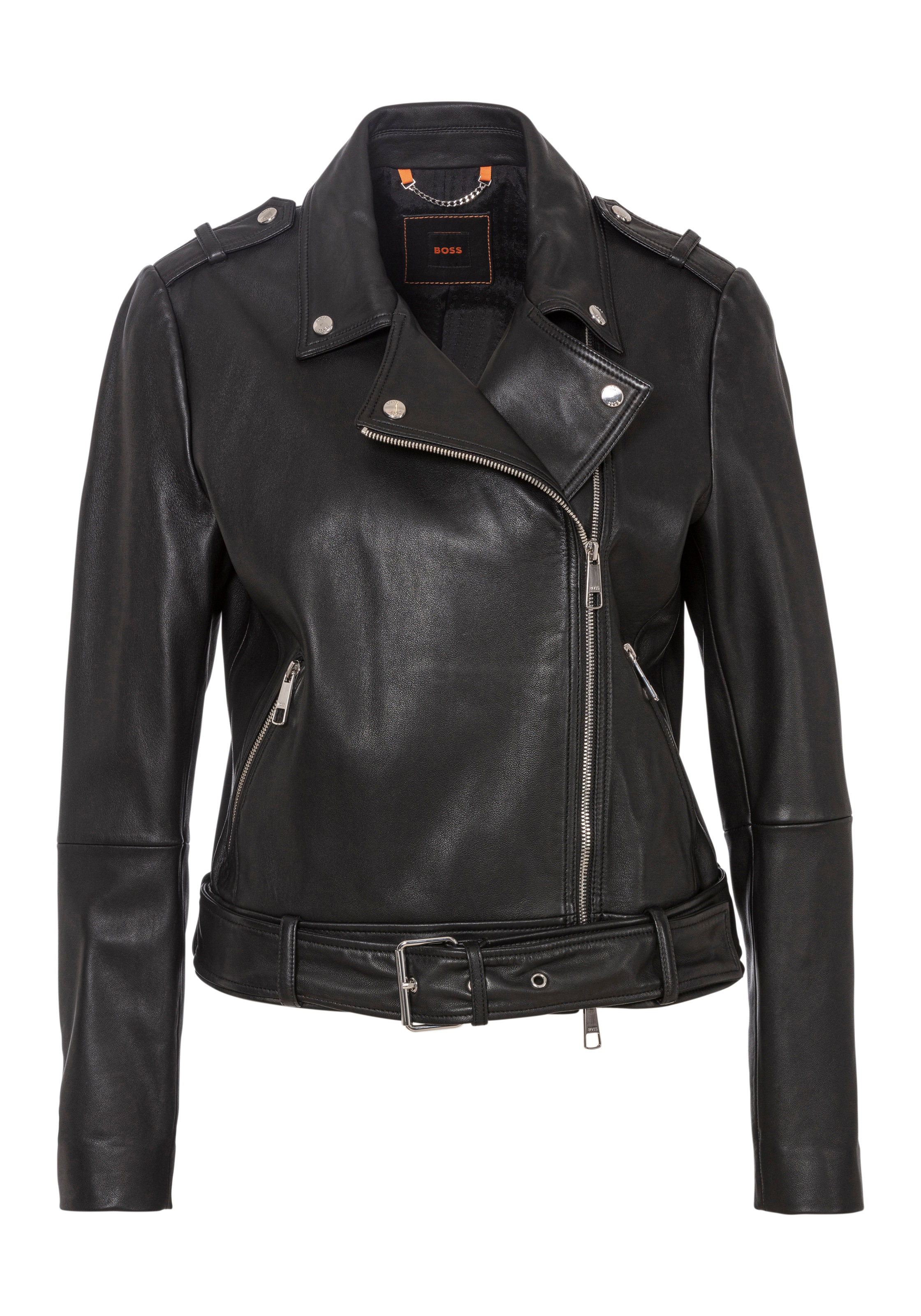 BOSS ORANGE Lederjacke »C_Sameli« für kaufen | BAUR