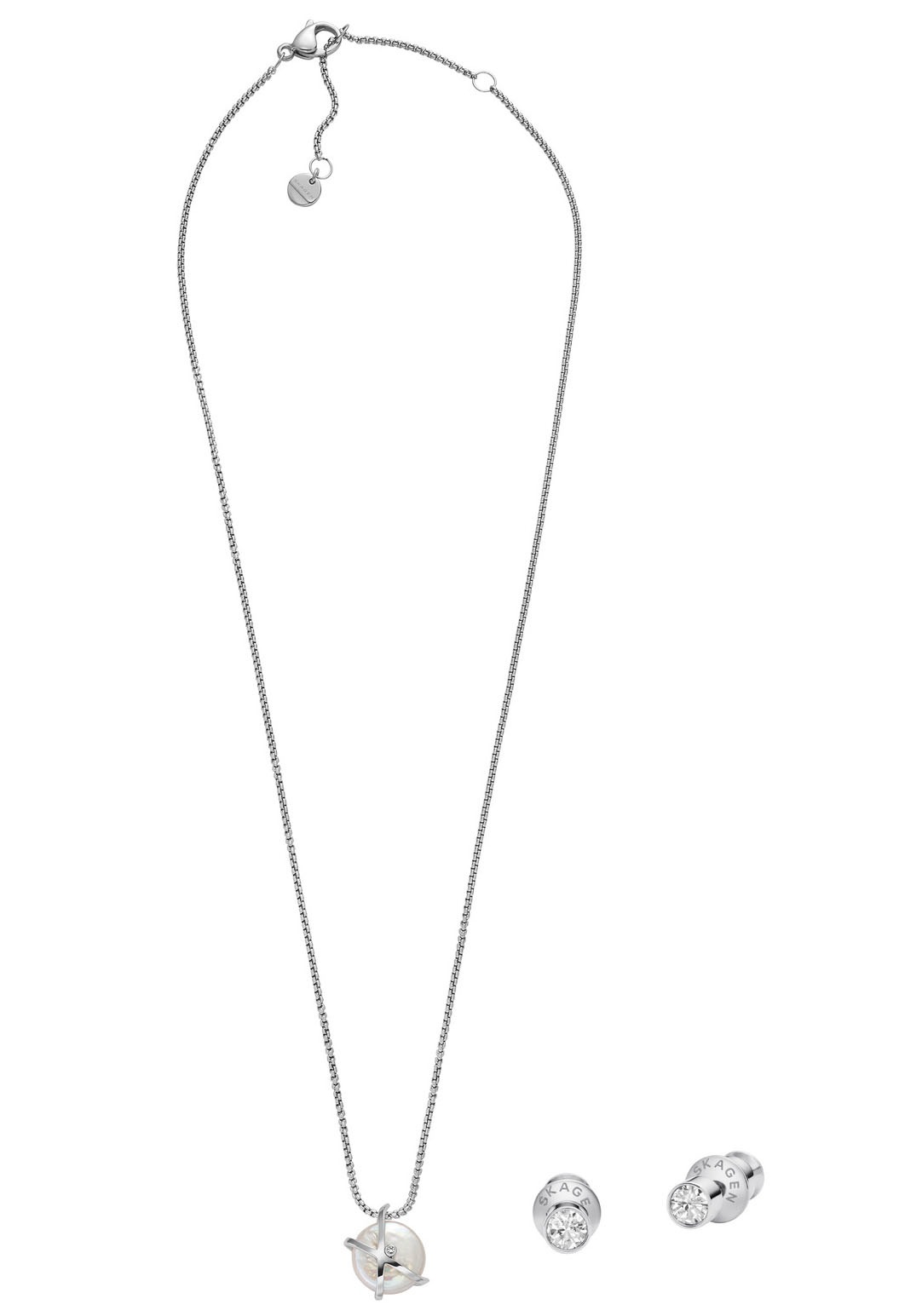 Skagen Ohrring und Ketten Set »AGNETHE, SKJB1006040«, (Set, 3 tlg.) für ...