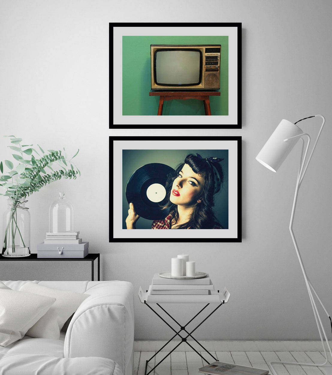 queence Bild »Vinyl«, Frau-Bilder von Frauen-Art-Kunst-Fashion-Mode-Magazincover, (1 St.), HD ...