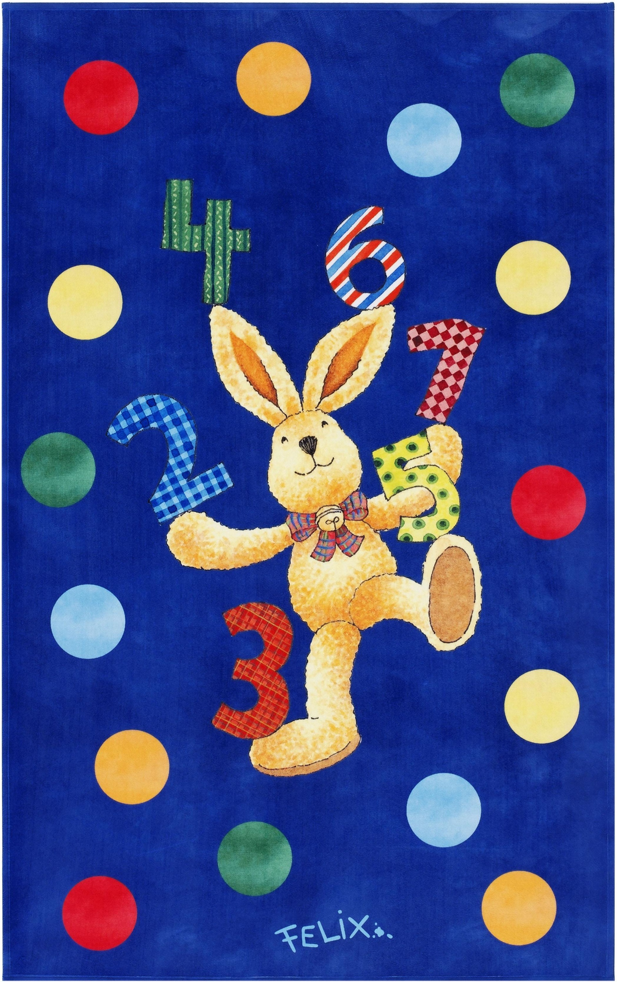 Felix der Hase Kinderteppich »FE-413«, rechteckig, 6 mm Höhe, Stoff ...