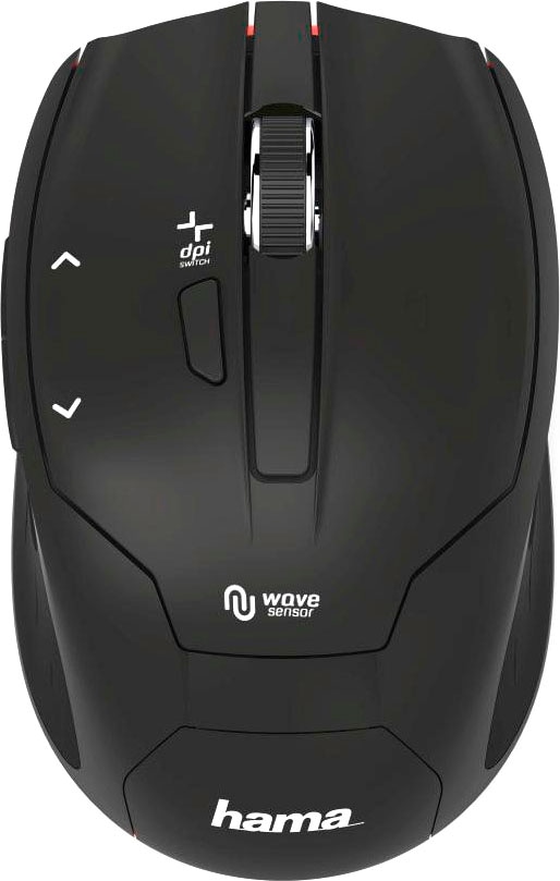 Black Friday Hama Maus »Kompakte kabellose Funkmaus "Milano", Schwarz ...