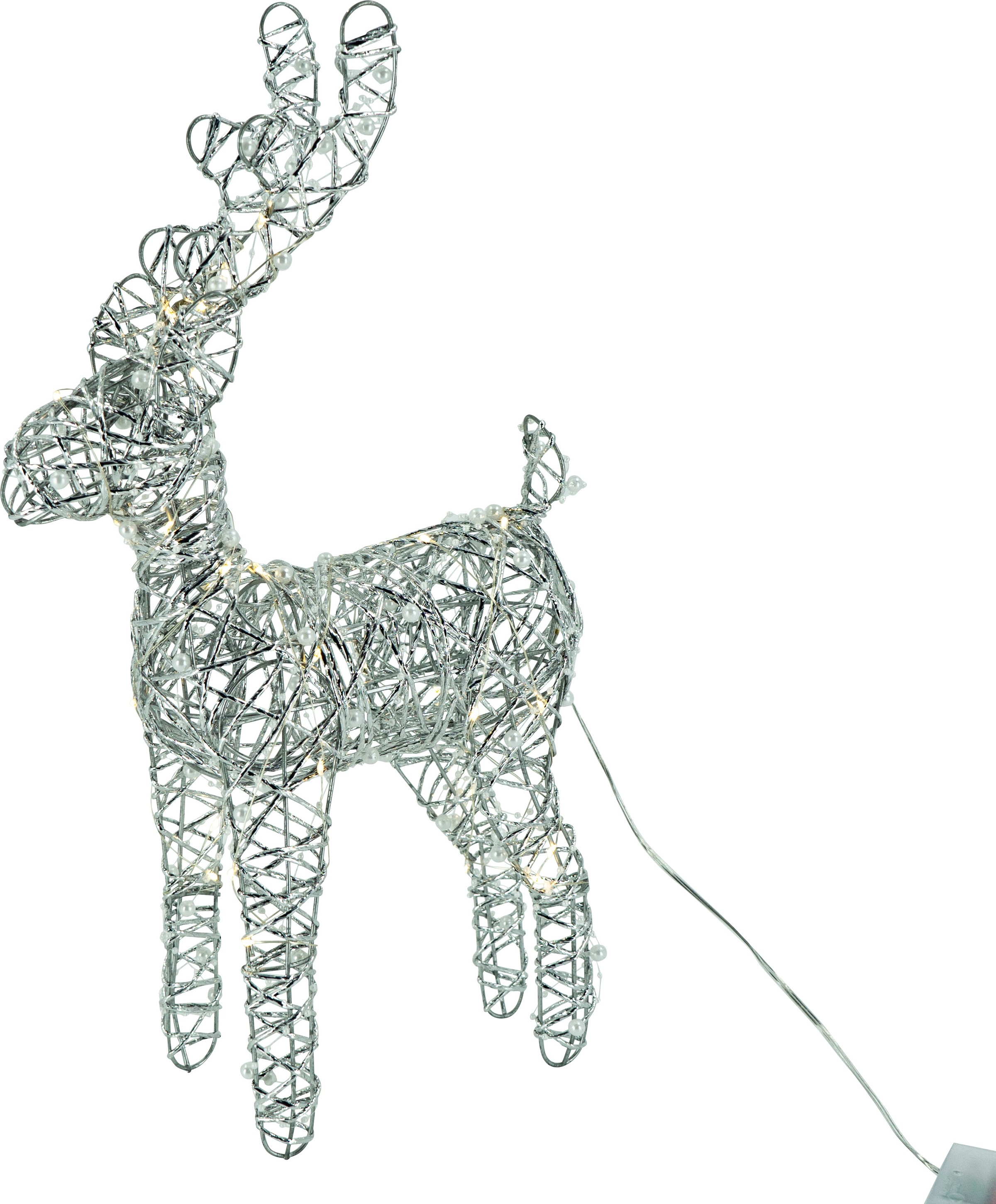 NOOR LIVING Dekolicht »LED Rentier, Weihnachtsdeko aussen«, mit 30 LEDs ...