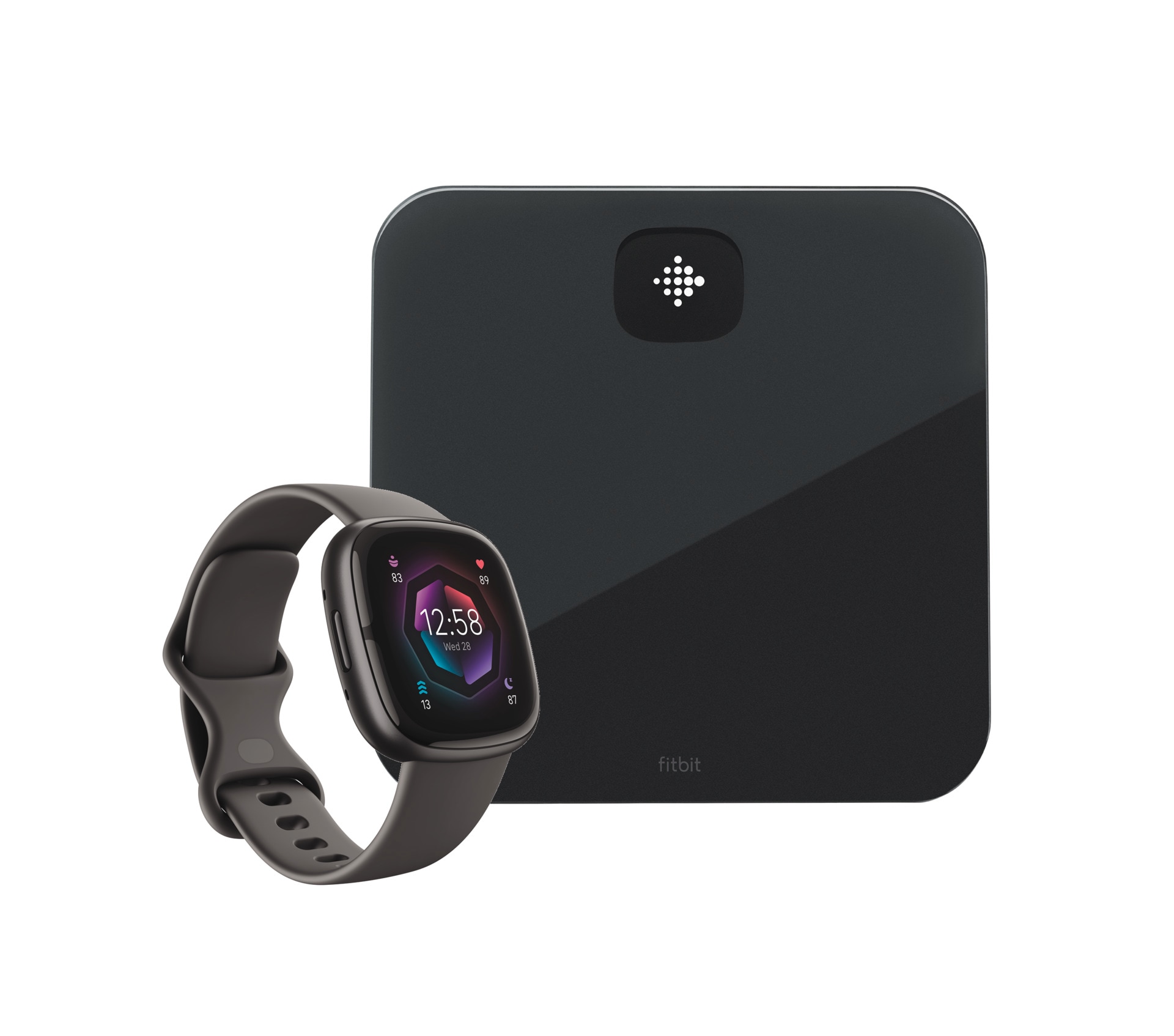 fitbit by Google Smartwatch »Sense 2 + Aria Air«, (FitbitOS5) | BAUR