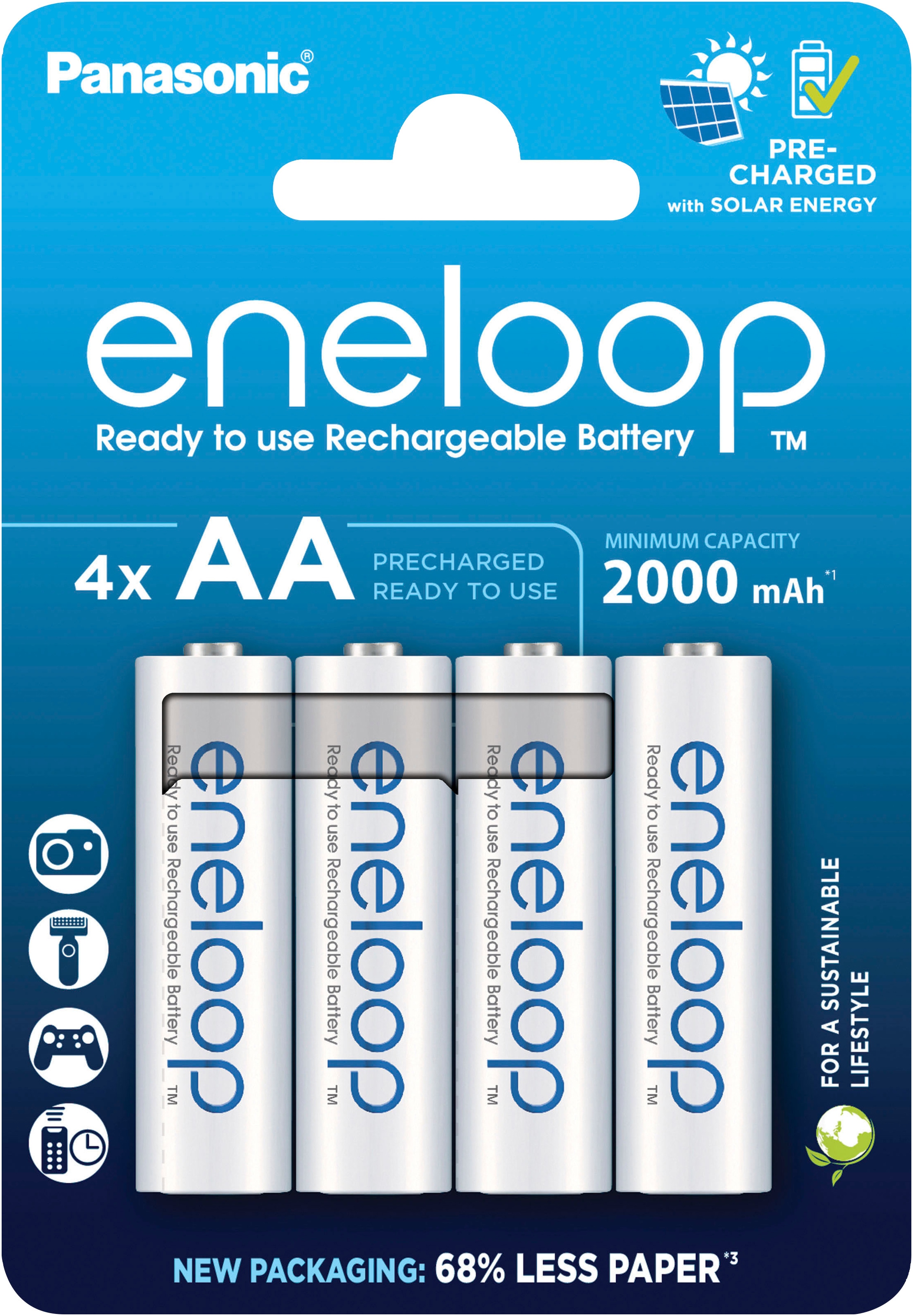 eneloop Akku »Eneloop Mignon/AA/HR06«, Mignon, 1.2V/2000mAh | BAUR