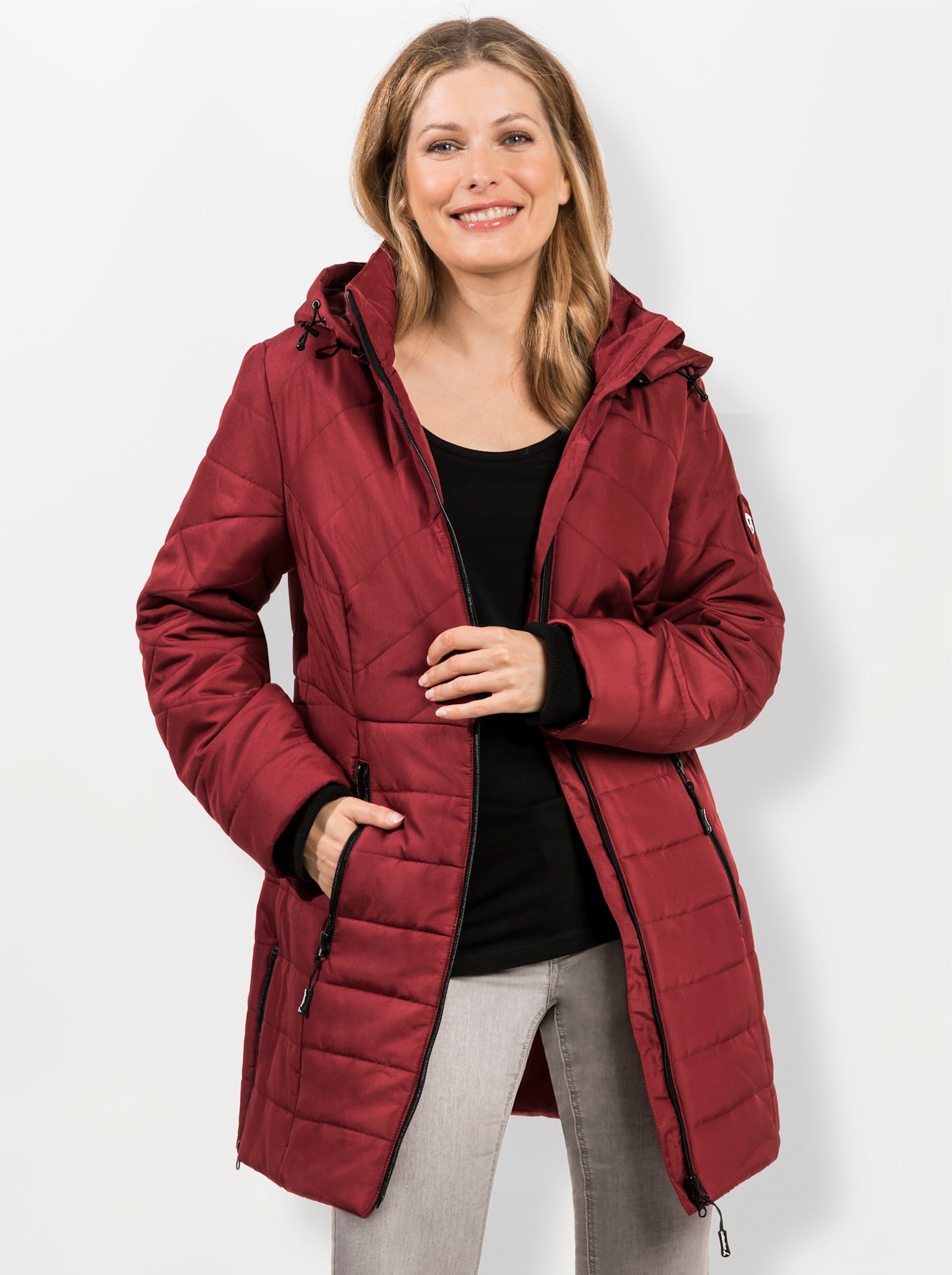 Elegantes Frhliche Hkeljacke Mitohne Kapuze Bilder